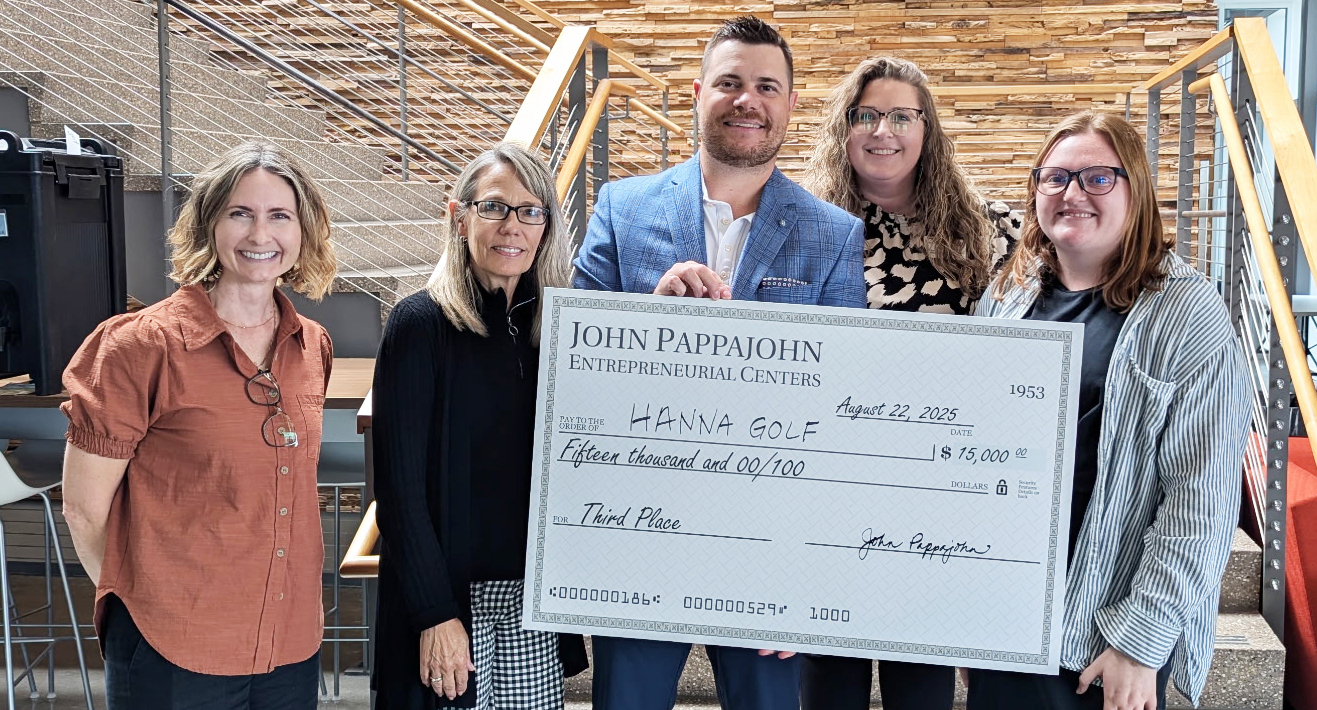 Jared Doerfler of Hanna Golf wins 3rd Prize at Pappajohn Venture ...